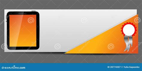 template for smart phone and mobile phone banner stock vector