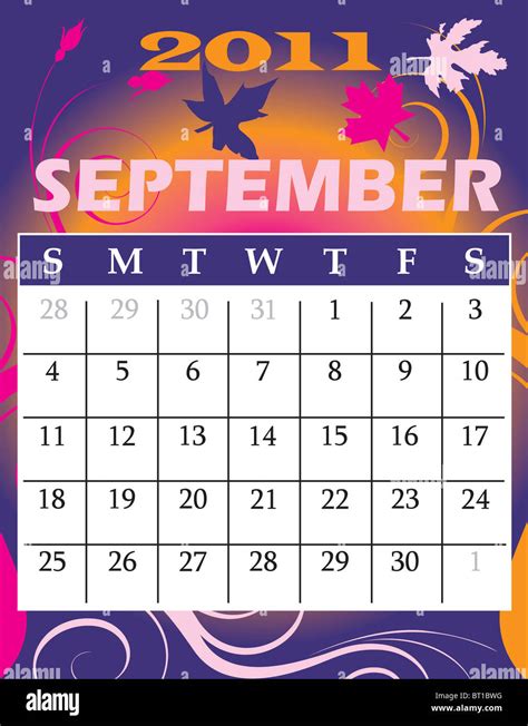 Calendar September 2011