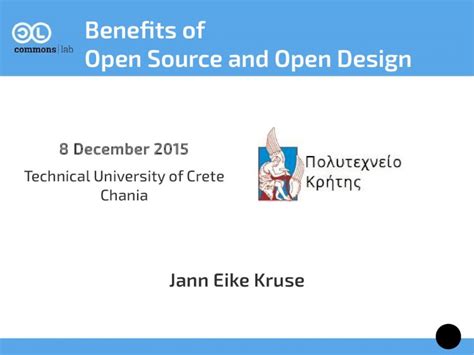 pdf benefits of open source and open design€¦ · open source hardware