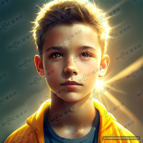 Ai创作图运动型阳光男孩 昵图网