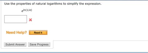 Solved Use The Properties Of Natural Logarithms To Simplify