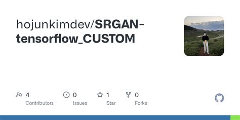 github hojunkimdev srgan tensorflow custom