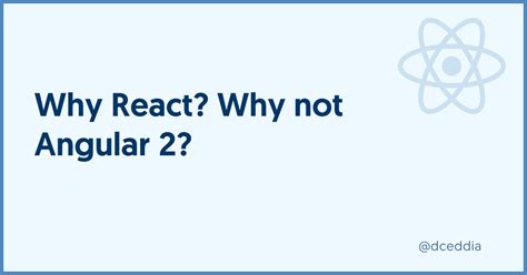 why react why not angular 2