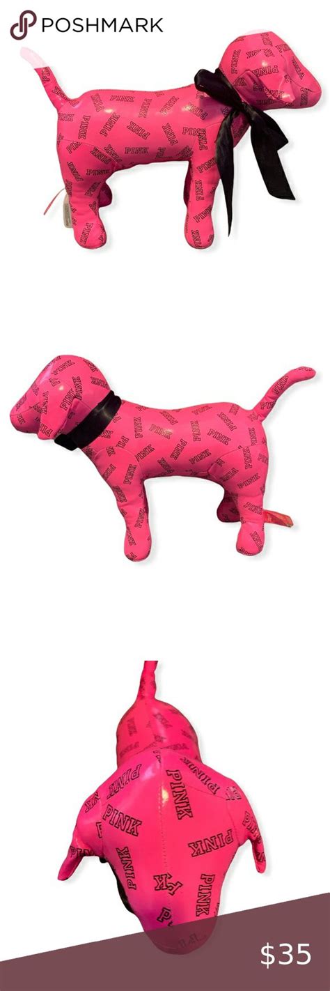 Pink Victorias Secret Large Dog Pink And Black Logo Pink Victorias