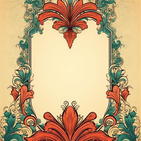 Premium Photo Classic Background Ornamental Frame