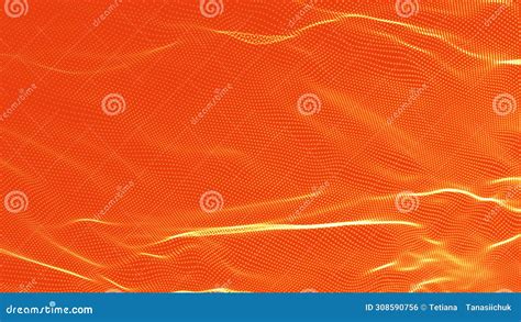 Abstract Digital Particle Wave Futuristic Dotted Wave Big Data