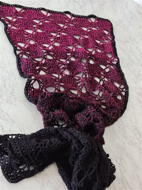 A Gorgeous Lacy Scarf Free Pattern By Fosbas Designs Sunflower