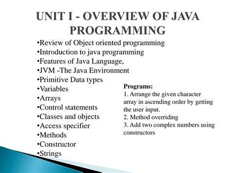 Solution Overview Of Java Programming Oops Using Java Studypool