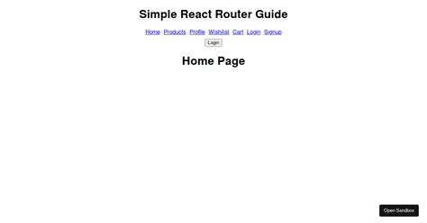 React Router Start Ecom 4 Nested Routes Codesandbox