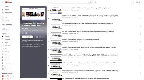 Deep Unsupervised Learning Berkeley Spring 2020 Online Playground