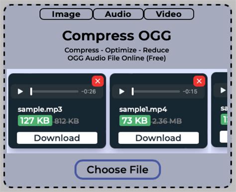 compress ogg file online free
