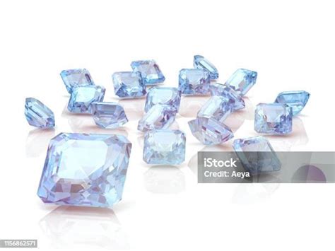 흰색 배경 3d 렌더링에 아름다운 보석 3d 일러스트레이션 0명에 대한 스톡 사진 및 기타 이미지 0명 결정체 디자인 Istock