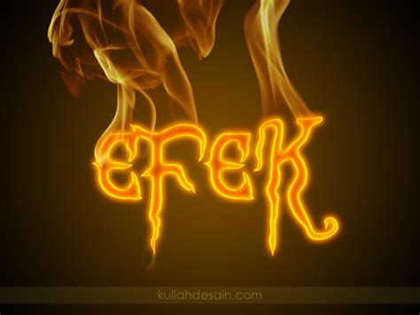 Membuat Efek Api Pada Tulisan Dengan Photoshop