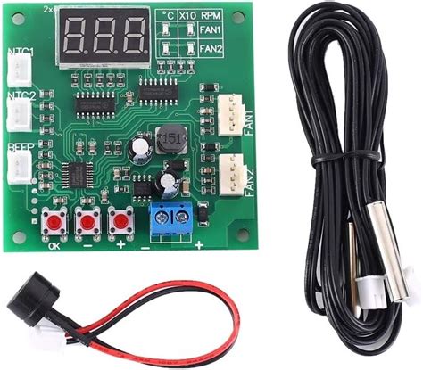 Amazon Com DC V PWM PC CPU Fan Temperature Control Speed Controller CPU Alarm Module