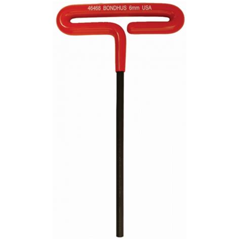 Bondhus 46468 6mm X 6 Hex Tip Cushion Grip Loop T Handle With Proguar