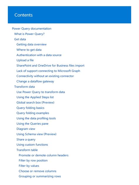 Power Query Pdf Databases Microsoft Excel