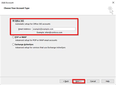 Setup Your Office Mailbox In Outlook Conetix