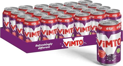 Vimto Original Fizzy Cans 33cl 24pack • Prices