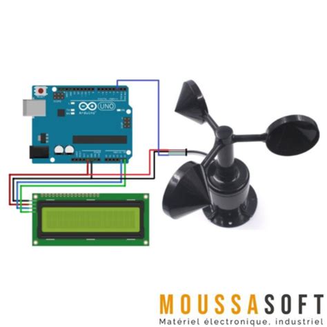 Comment Utiliser Anémomètre Capteur De Vitesse Du Vent Avec Arduino Et Esp8266 Moussasoft