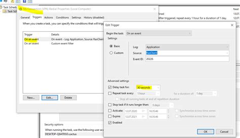 Windows Auto Reconnect VPN On Disconnection Due To Any Reason Persistent VPN Server Fault