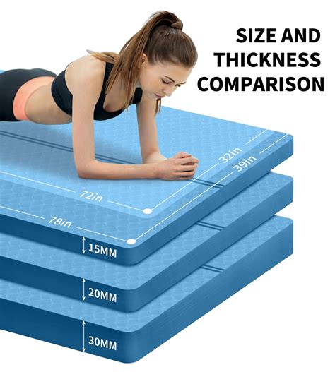 Nuveti Large Exercise Mat 15mm20mm30mm Thick Yoga