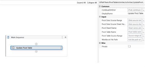 pivot table activities rpa component uipath marketplace overview
