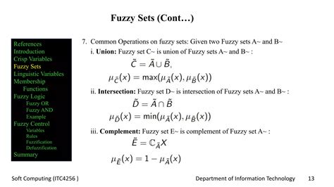 Introduction To Fuzzy Logic Pptx Programming Languages Computing
