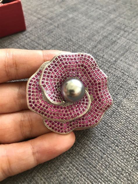 Ruby Rose Brooch Womens Fashion Jewelry And Organisers Brooches On Carousell