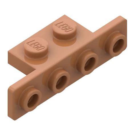 Lego Medium Dark Flesh Bracket 1 X 2 1 X 4 With Rounded Corners 2436 10201 Brick Owl