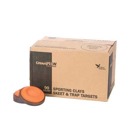 Champion Orange Dome Standard Clay Targets 90 Pack Academy