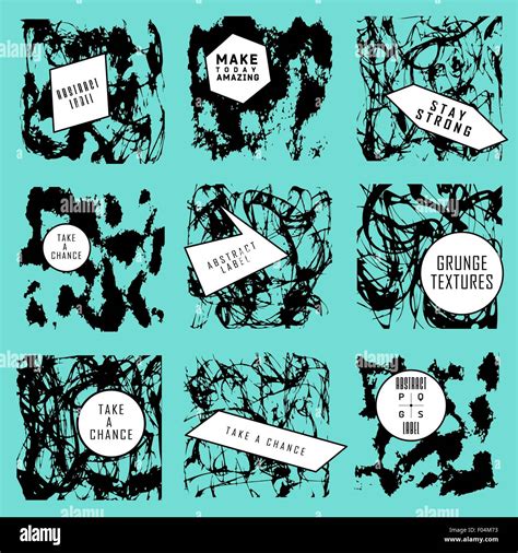 Abstract Set Of Blobs Splash Labels Stock Vector Image And Art Alamy