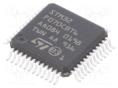 stm32f070cbt6 stmicroelectronics ic stm32 arm microcontroller