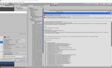 admob android resource linking failed unity error unexpected