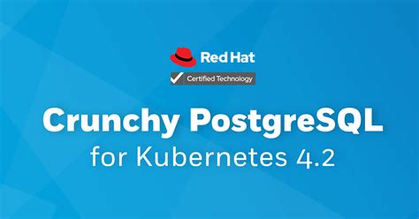 crunchy postgresql for kubernetes 4 2 receives red hat openshift