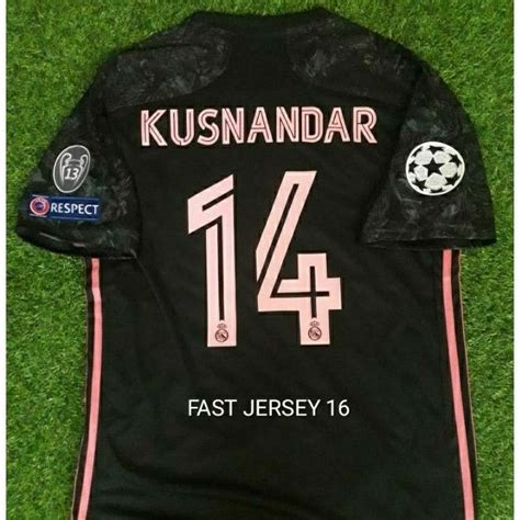 Jual Jersey Madrid 3rd Home Away Nameset Full Patch Ucl Wcc 2020 2021 Grade Ori Import