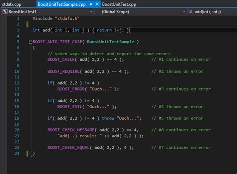 C Default Boost Tests Returning False Stack Overflow