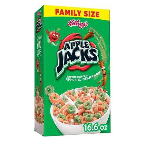 Kelloggs Apple Jacks Breakfast Cereal 166oz Apple Jacks Cereal