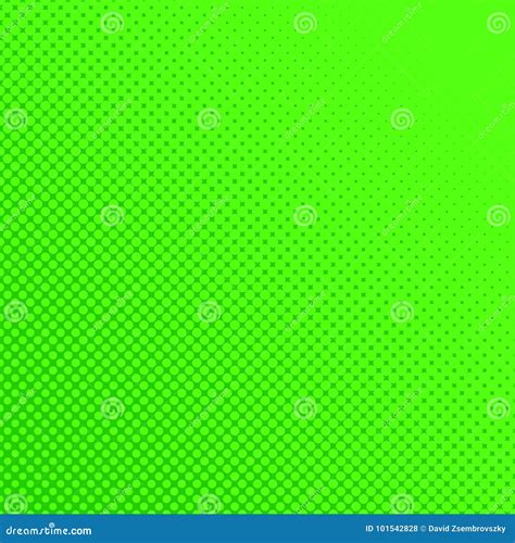 Green Color Halftone Halftone Dot Pattern Background Vector Graphic Design From Circles Stock