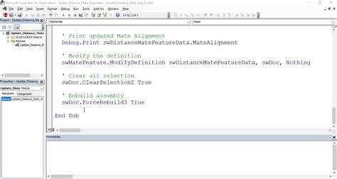 Solidworks Vba Macro Toggle Mate Alignment The Cad Coder