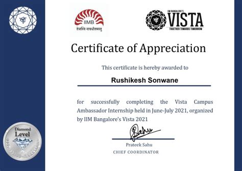 Rushikesh Sonwane On Linkedin Internship Diamondlevel 11th Internshala Campusambassador