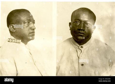 Photograph Of John W Moore Bureau Of Prisons Inmate Case Files Stock