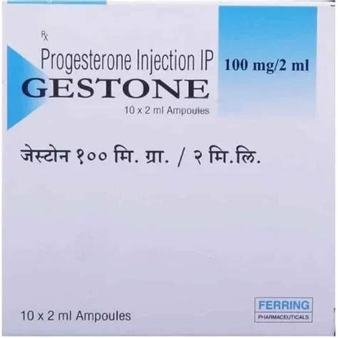 Progesterone 100mg Injections 100 Mgml Packaging Size 2 Ml At ₹ 500