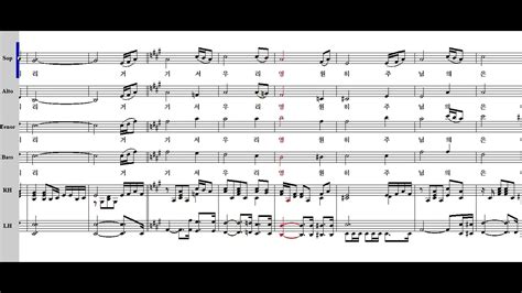 [파트연습] 놀라우신 은혜 Arr By Lee Turner 전체 파트 Youtube