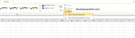 Sparklines With Pivot Tables In Excel Developer Publish