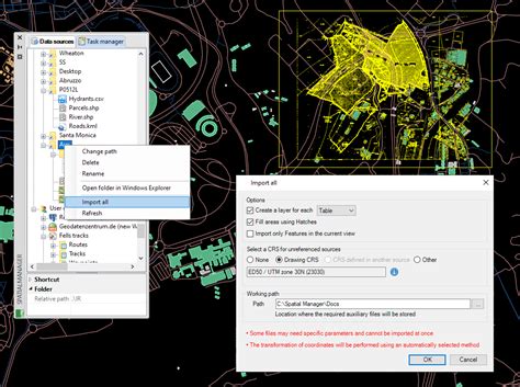 Import Spatial Data Into Zwcad Labeling Objects While Importing