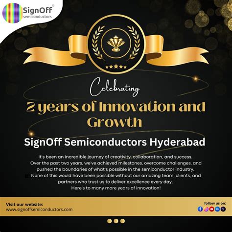 Signoff Semiconductors On Linkedin 2yearsinhyderabad