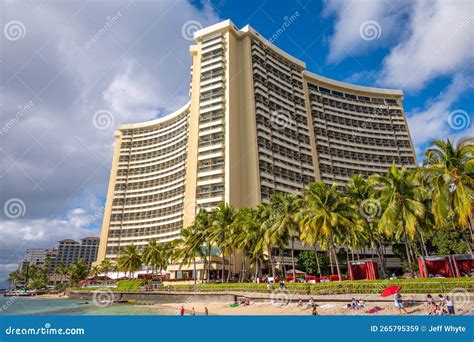 Sheraton Waikiki Waikiki Beach Oahu Editorial Stock Image Image Of