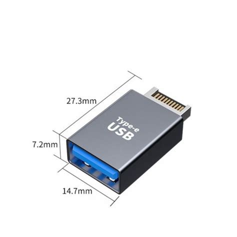 Usb 3 1 전면 패널 헤더 유형 E Usb C 유형 C 확장 케이블 어댑터 커넥터 데스크탑 컴퓨터 마더보드 플러그용 소젝