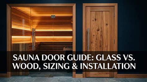 Sauna Door Guide Glass Vs Wood Sizing And Installation