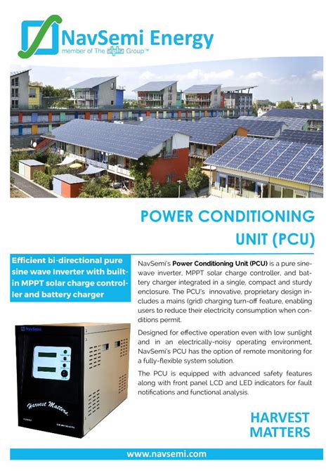 Pdf Power Conditioning Unit Pcu Enf Solar Conditioning Unit Pcu